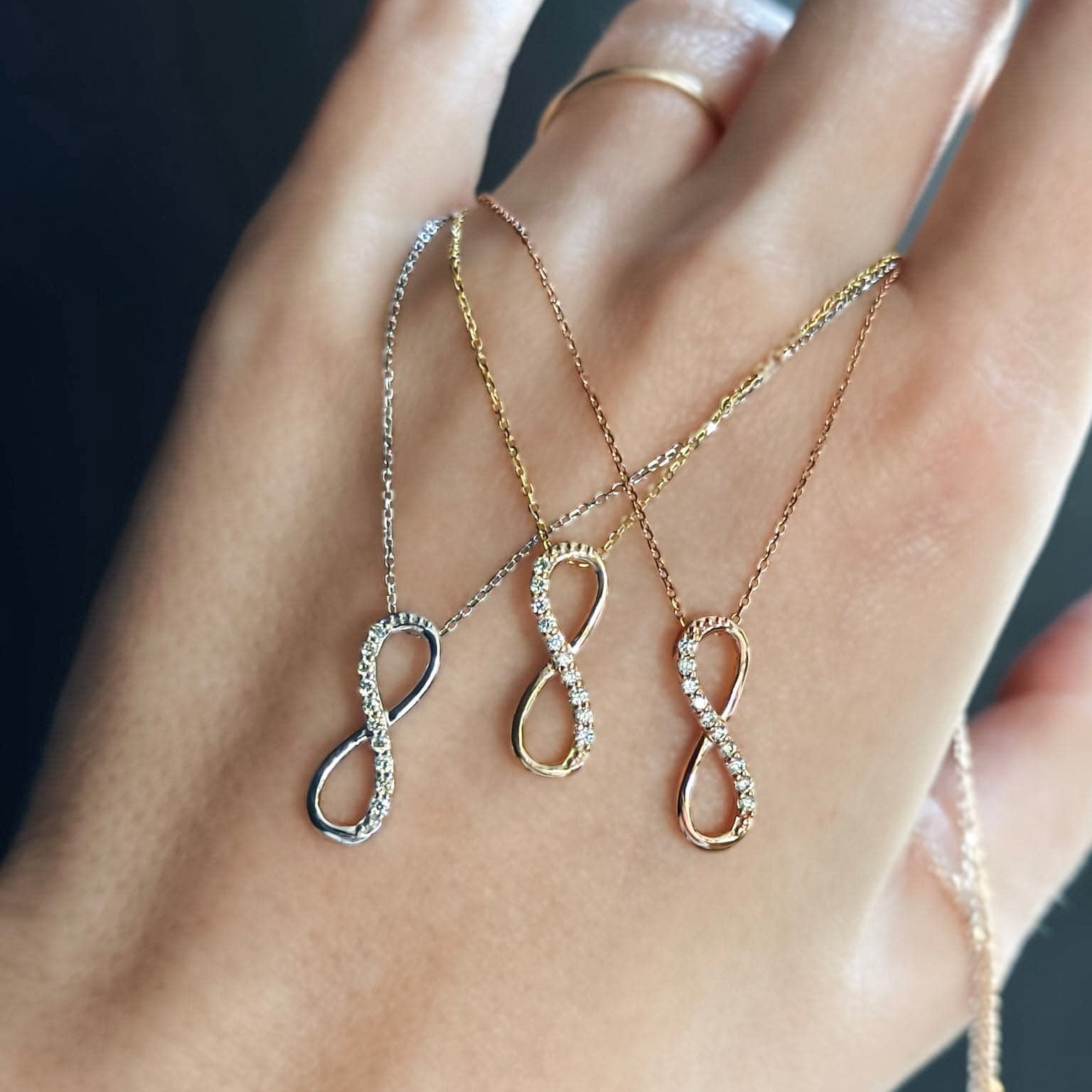 Infinity Symbol Pendant | Diamond Necklaces Dallas
